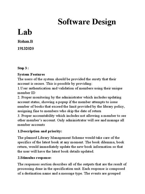 Software Design Lab 2 19132020 Pdf Databases User Computing