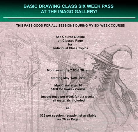 Basic Drawing Art Class 6 Week Course