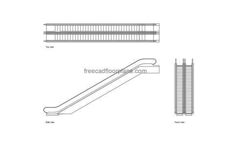 Spiral Escalator Free Cad Drawings