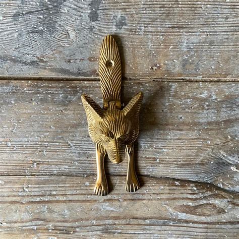 Brass Fox Door Knocker Closet And Botts