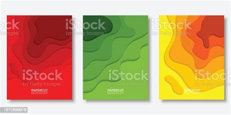 3d 추상 배경과 종이 컷 모양으로 설정된 수직 배너template 간단한 사실적인 디자인 아름다운 배경 벡터 Eps10 그림입니다 0명에 대한 스톡 벡터 아트 및 기타