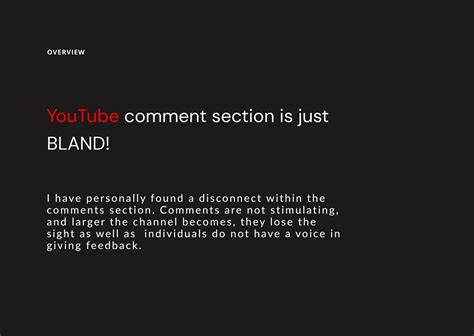 YouTube Comment Section Case Study Behance
