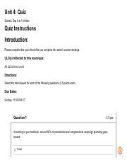Quiz Unit Quiz Pdf Unit Quiz Started Sep At Am Quiz Instructions Introduction