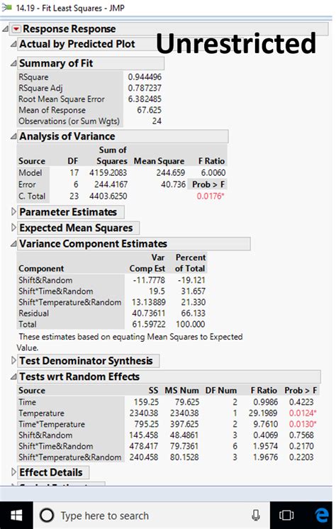 solved how can i analyse a split plot design jmp user community