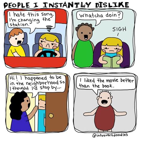 Introvert Doodles Funny Funny Introvert Humor Funny Comics