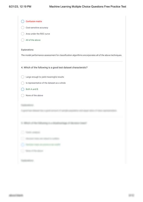 SOLUTION Machine Learning Multiple Choice Questions Free Practice Test Studypool