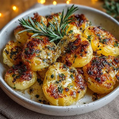 Rosemary Garlic Smashed Potatoes The Best Crispy And Easy Recipe