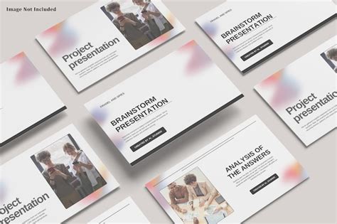 프리젠 테이션 모형 프리미엄 Psd 파일