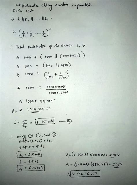 Solved Find V1 And V2 And Explain How You Solved It And Why You