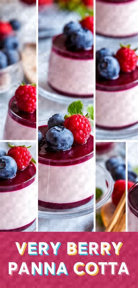 Very Berry Panna Cotta Recipe Flavorful Italy