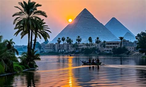 Egyptian Pyramids In Giza At Sunset Ai Stock Footage Video Of Giza