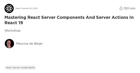 Mastering React Server Components And Server Actions In React 19