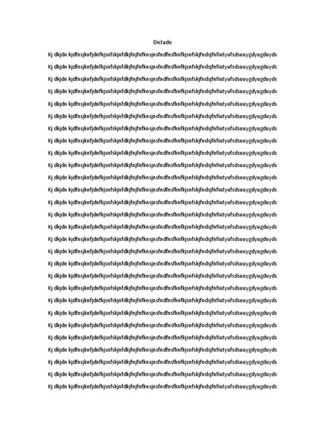 Dictado Text Sample Pdf
