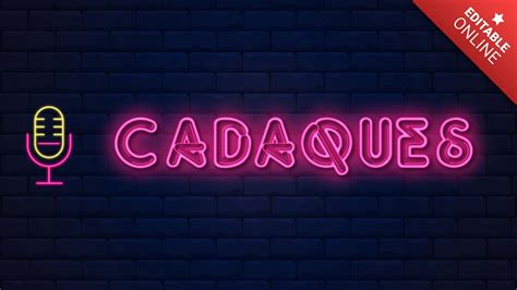 Cadaques Neon Radio Text Effect Generator