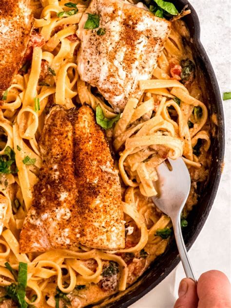 Creamy Cajun Salmon Pasta The Oregon Dietitian
