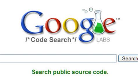 Google Code Search Indexes Public Source Code