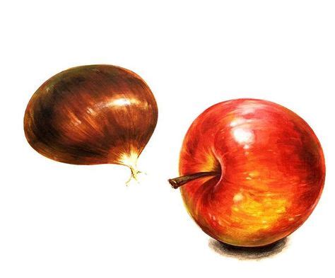 밤 사과 자연물 이미지 포함 과일 그림 현실적인 그림 사과 스케치