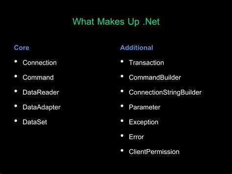 PPT ADO Net PowerPoint Presentation Free Download ID