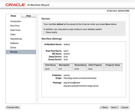 Interactive Automated Installer Manifest Creation And Management What