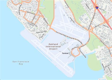 Oakland Airport Map Us Maps