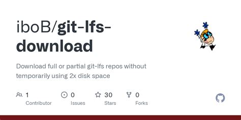 Github Ibobgit Lfs Download Download Full Or Partial Git Lfs Repos Without Temporarily Using