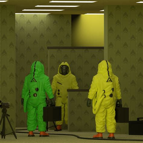 🦸 Backrooms Async Hazmat Figure・ Stl File For 3d Printing・cults