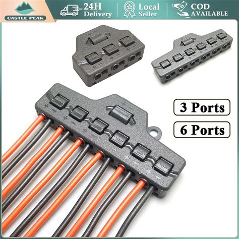 Jual Splitter Konektor Terminal Kabel Lampu Led In Out Compact Wiring Cable Connector