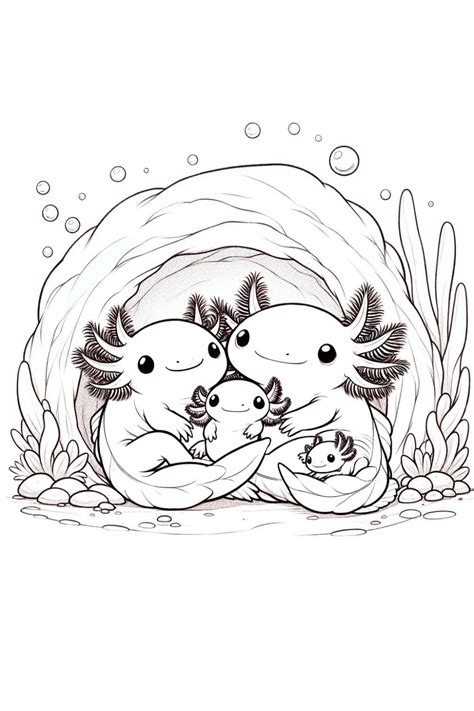 29 Axolotl Coloring Pages Free Pdf Printables Artofit