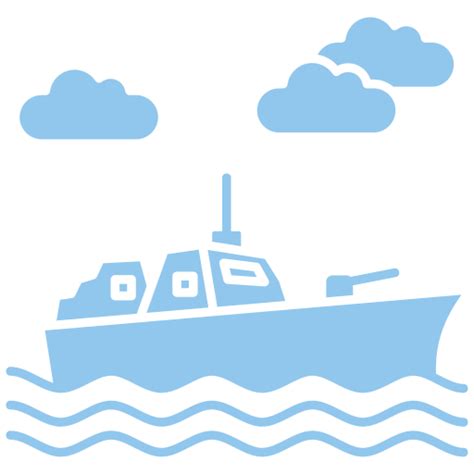 전함 아이콘 Generic Color Fill Freepik