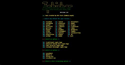zphisher automated phishing tool kalilinuxtutorials