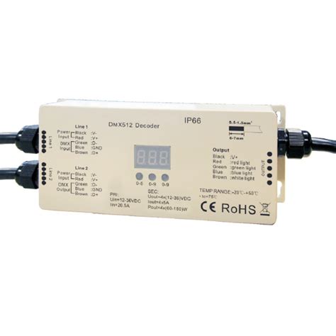 DMX LED Constant Voltage Driver Channel Water Proof TLS Lighting