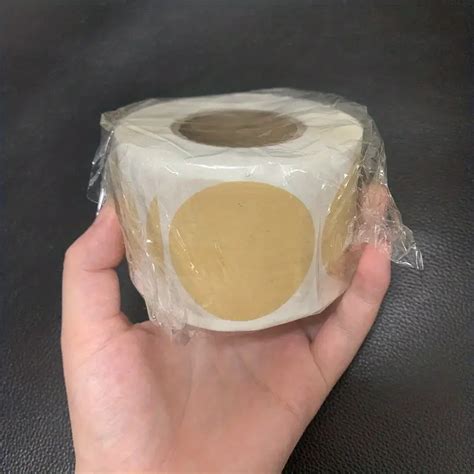 500pcs 크래프트 종이 스티커 수제 선물 태그 종이에 대 한 라운드 빈 레이블 Diy 봉투 씰링 Temu