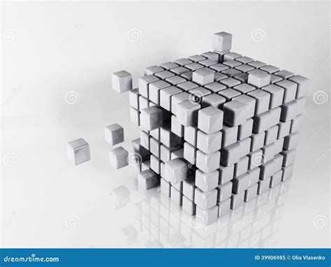 Abstract Composition With The Cubes Stock Illustration Illustration