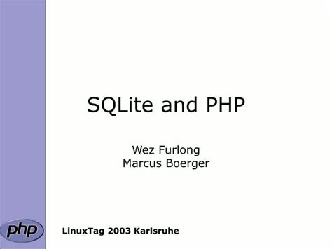 Ppt Sqlite And Php Powerpoint Presentation Free Download Id6751056