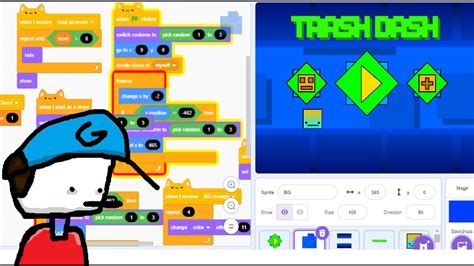I Tried Recreating Geometry Dash In Scratch Its Really Bad Youtube