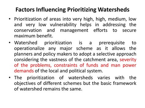 Prioritization Of Watersheds Pptxshshshshah Pptx