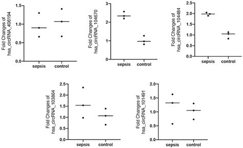 Rt Qpcr Verification Of Five Circrnas In Microarray Samples The