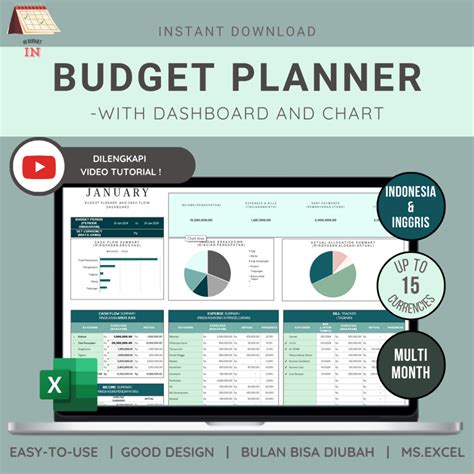 Jual Template Catatan Keuangan Bulanan Microsoft Excel Shopee Indonesia
