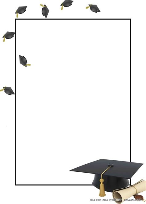 Free Printable Graduation Invitation Clip Art
