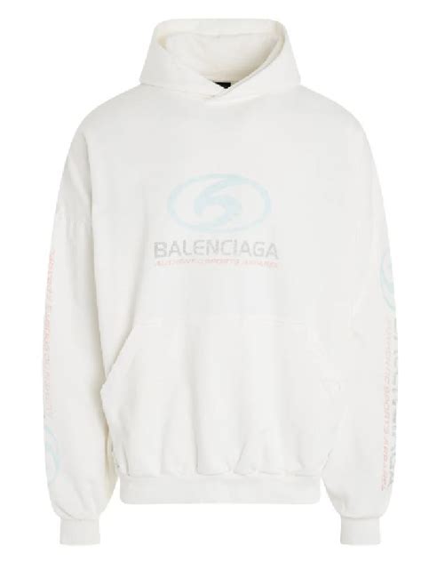 발렌시아가balenciaga 서퍼 로고 오버사이즈 코튼 후드탑 761458tpvm59038 Jentestore