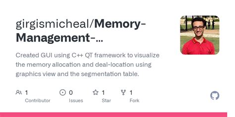 github girgismicheal memory management application using qt framework