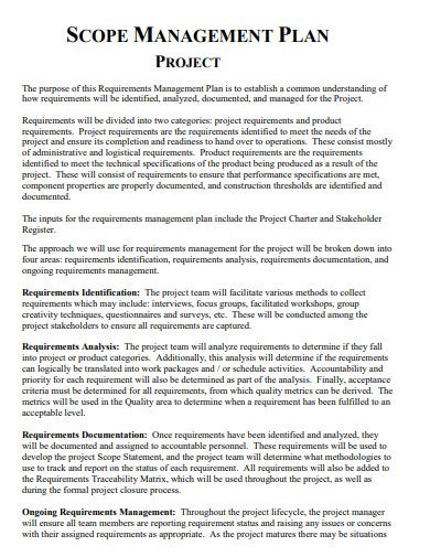 30 Project Scope Examples To Download