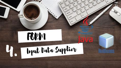 Form Input Data Supplier Java Netbeans Youtube