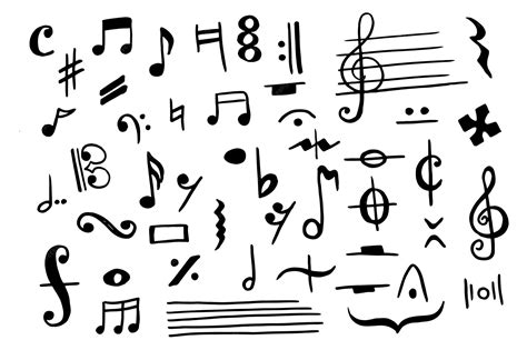 Premium Vector Music Notes And Symbols Vector Hand Drawn Illustration