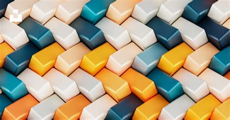 A Very Colorful Pattern Made Up Of Small Cubes Photo Free 3d Image On Unsplash