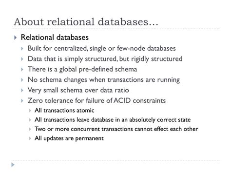 Ppt Alternatives To Relational Dbs Powerpoint Presentation Free Download Id2011544