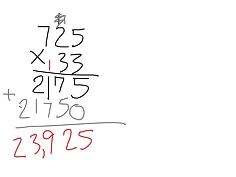 Multiplication Math Showme