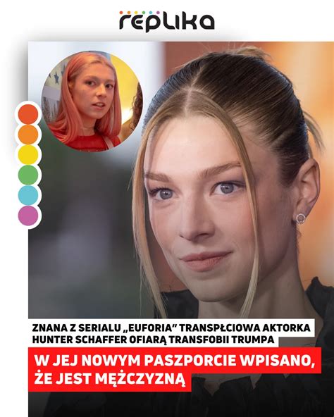 Replika ‼ Hunter Schaffer 26 Letnia Transpłciowa Aktorka Gwiazda Serialu „euforia