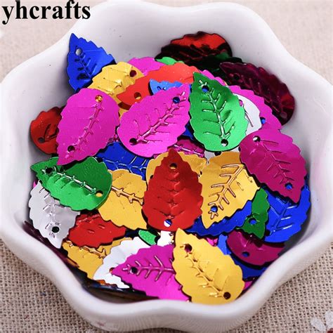 20gram Lot 9x15mm Mini Leaf Sequin Craft Material Vicedeal