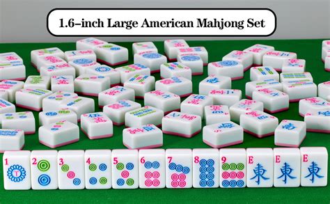 Yanmeiya Pink American Mahjong Tile Set 166 American